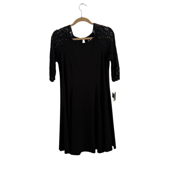 Julian Taylor | Dresses | Julian Taylor Black Aline Cocktail Dress Nwt ...